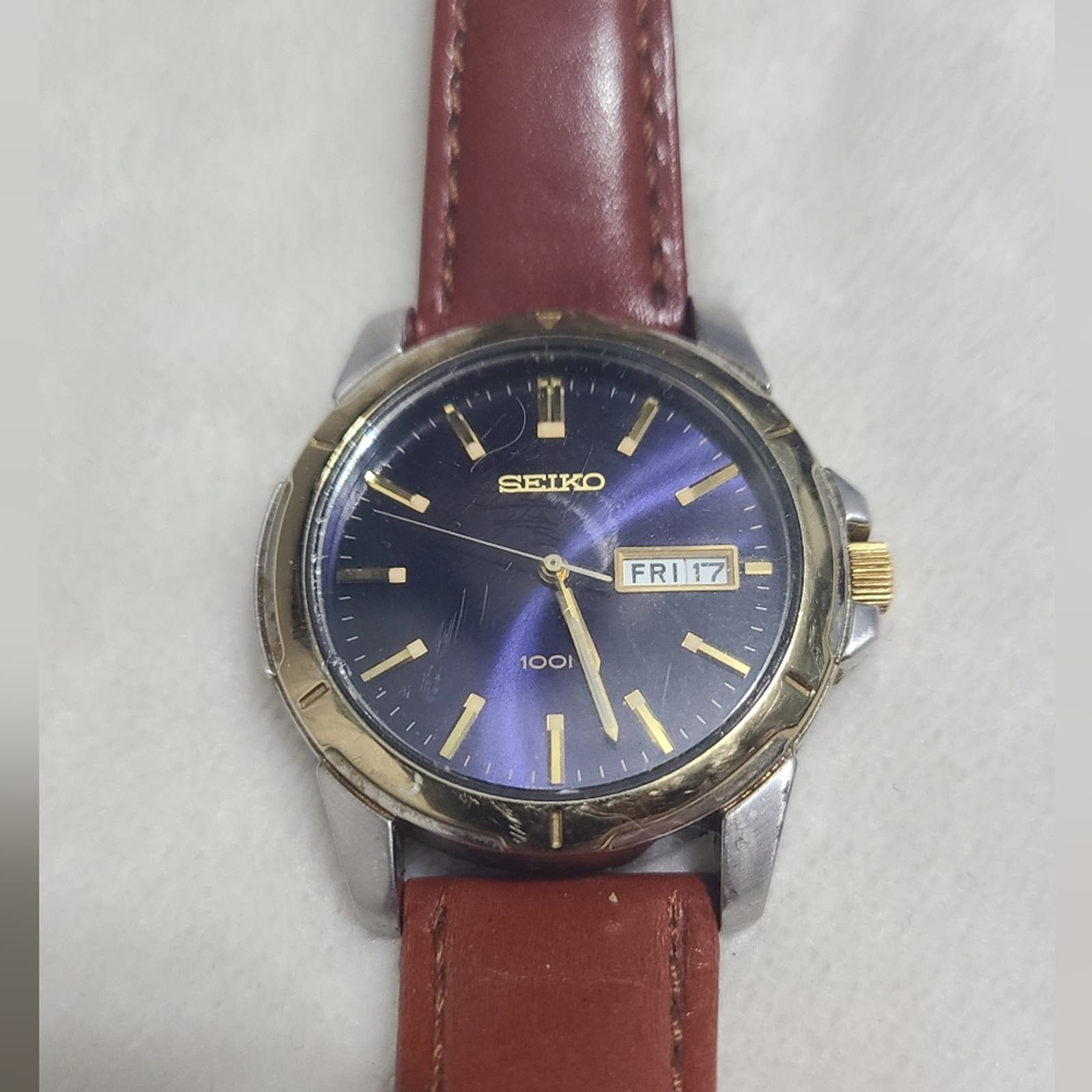 Seiko Seiko Women's Analog Watch Blue Face Leather Band | Grailed