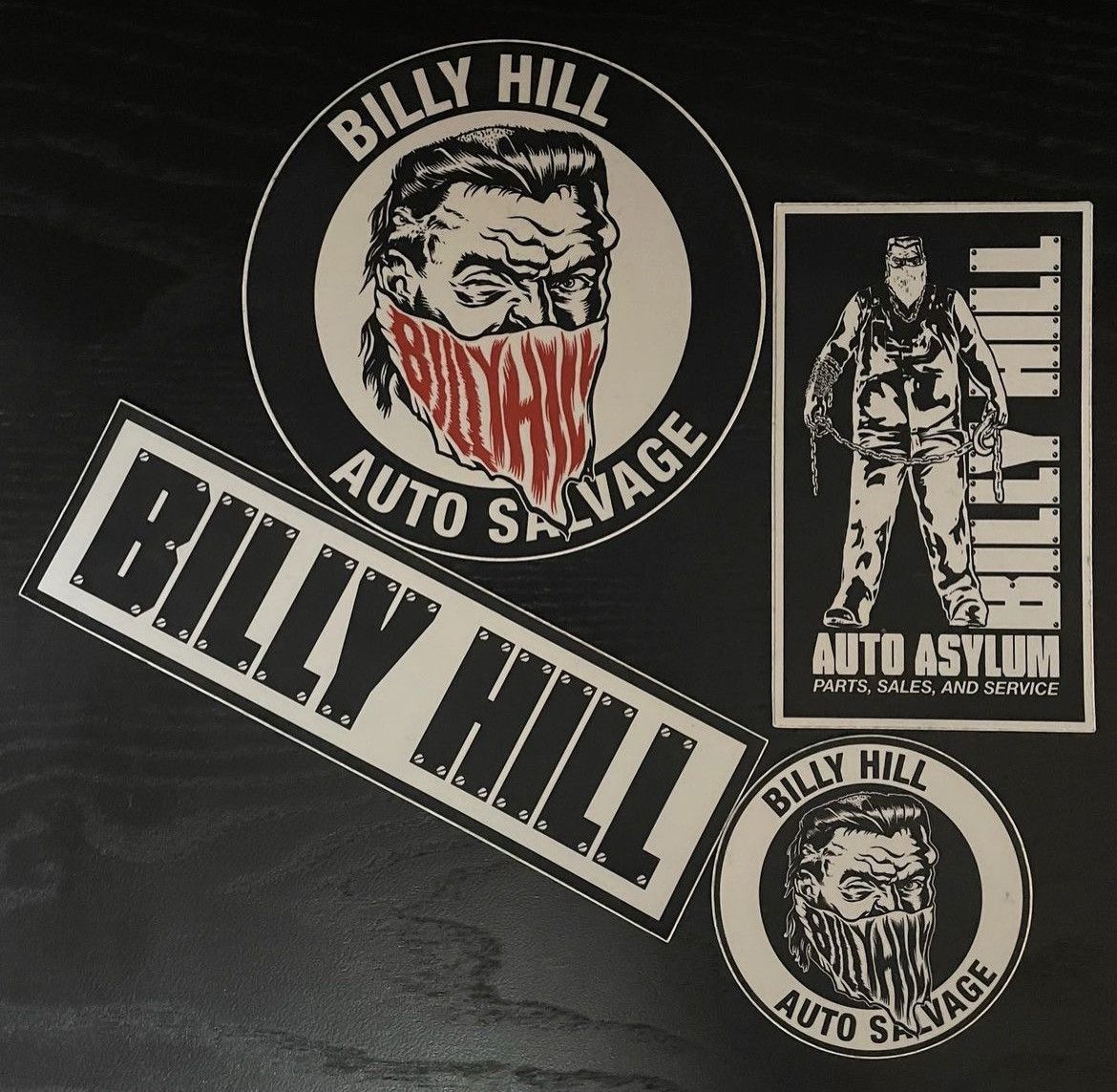 Billy Hill 4 Rare Billy Hill Stickers Auto Asylum Salvage | Grailed