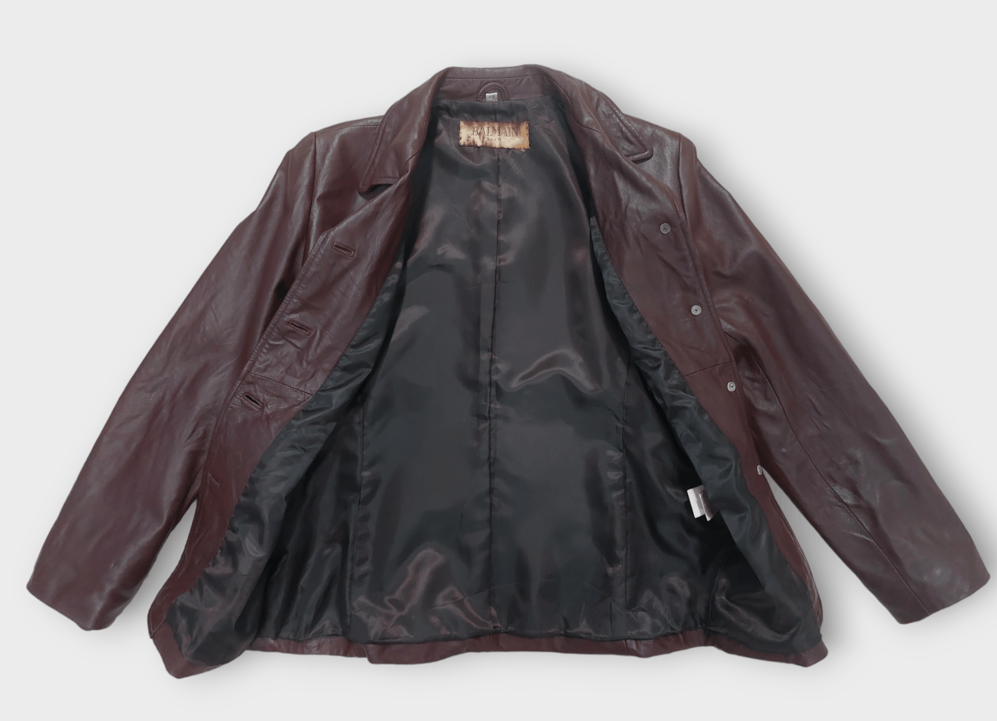 Balmain × Leather Jacket × Pierre Balmain Vintage Balmain Paris Leather ...