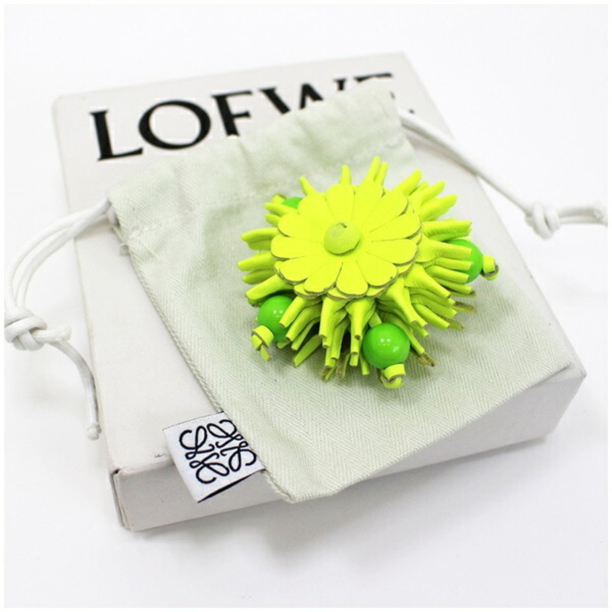 Loewe LOEWE Calf Stud Bag Charm Flower Light Green | Grailed