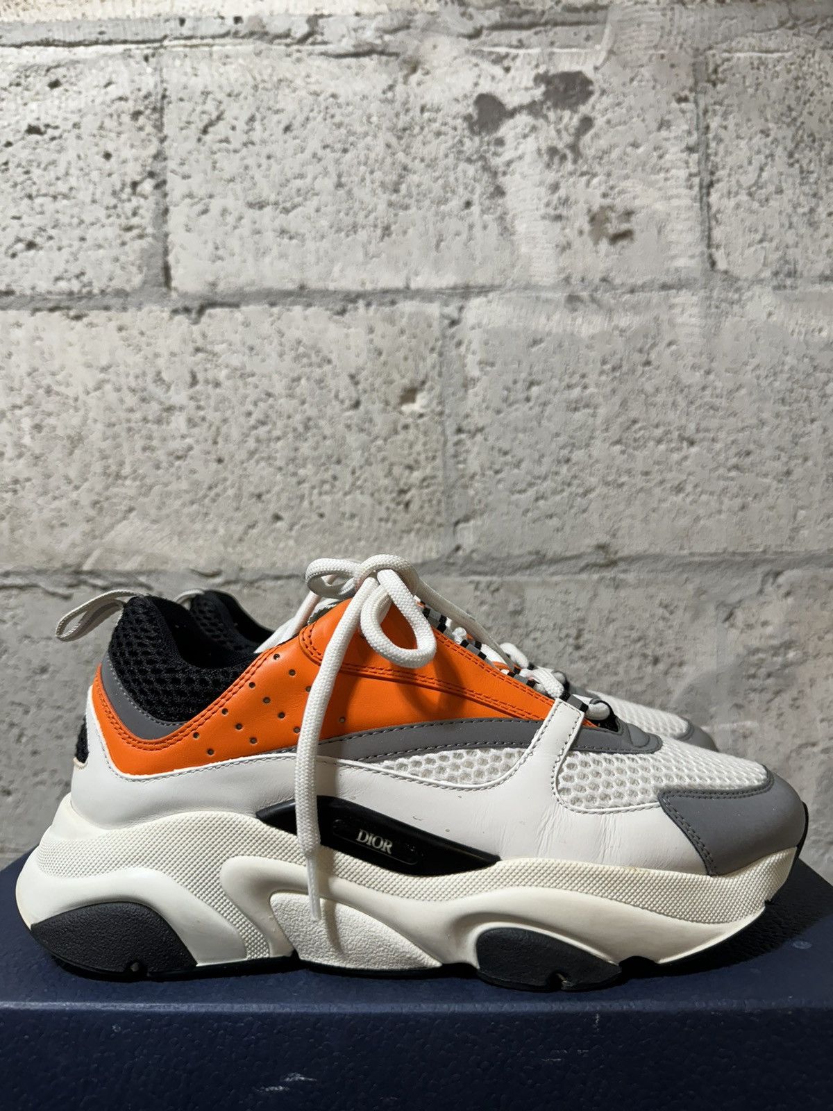 Dior DIOR B22 Sneaker Orange White | Grailed