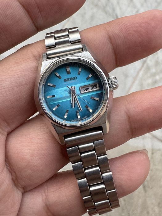 Seiko SEIKO VINTAGE LADIES BLUE ELECTRIC DIAL AUTOMATIC JDM WATCH | Grailed
