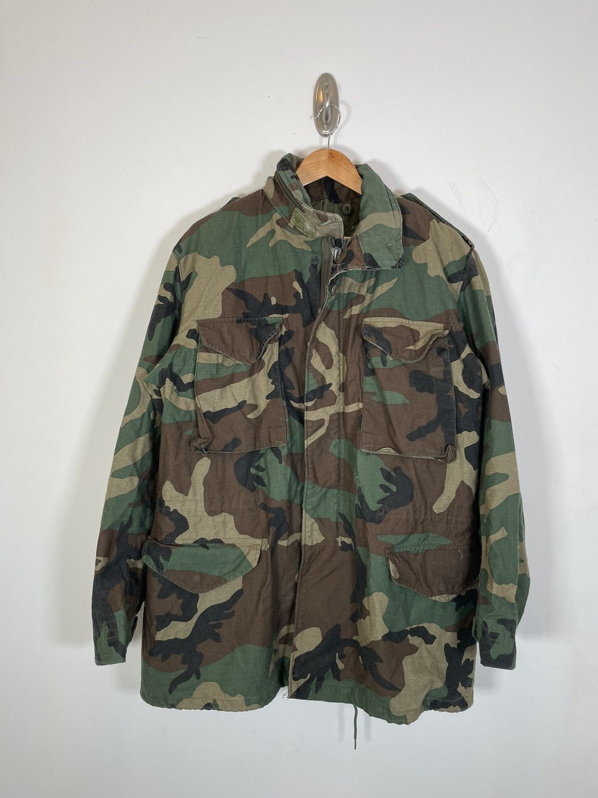 Vintage Vintage Military Field Camo Overcoat Jacket Medium | Grailed