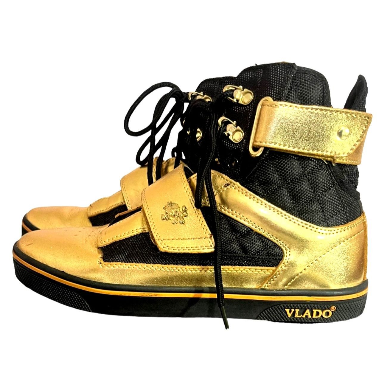 Other Vlado Atlas Metallic Black & Gold Men's Shoe Sneaker 7.5 Wit ...