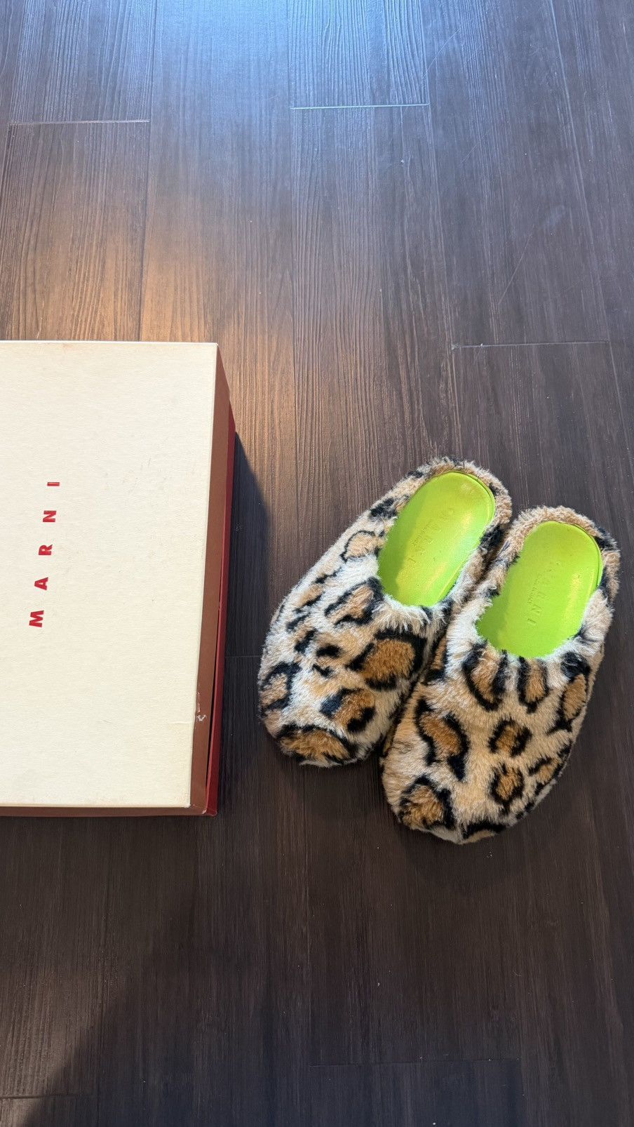 Marni *RARE* marni leopard print fussbot mule | Grailed
