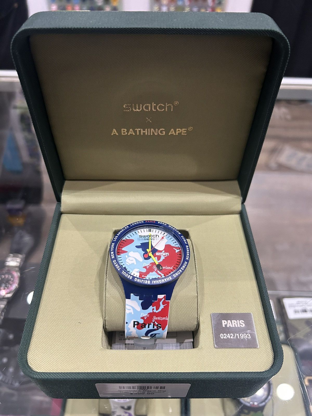 Bape × Swatch Bape x Swatch big bold Paris edition | Grailed