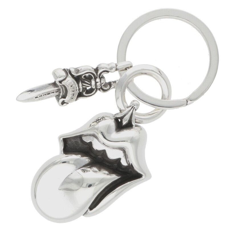 Chrome Hearts Chrome Hearts LIP Tongue & Dagger Key Ring Chain | Grailed