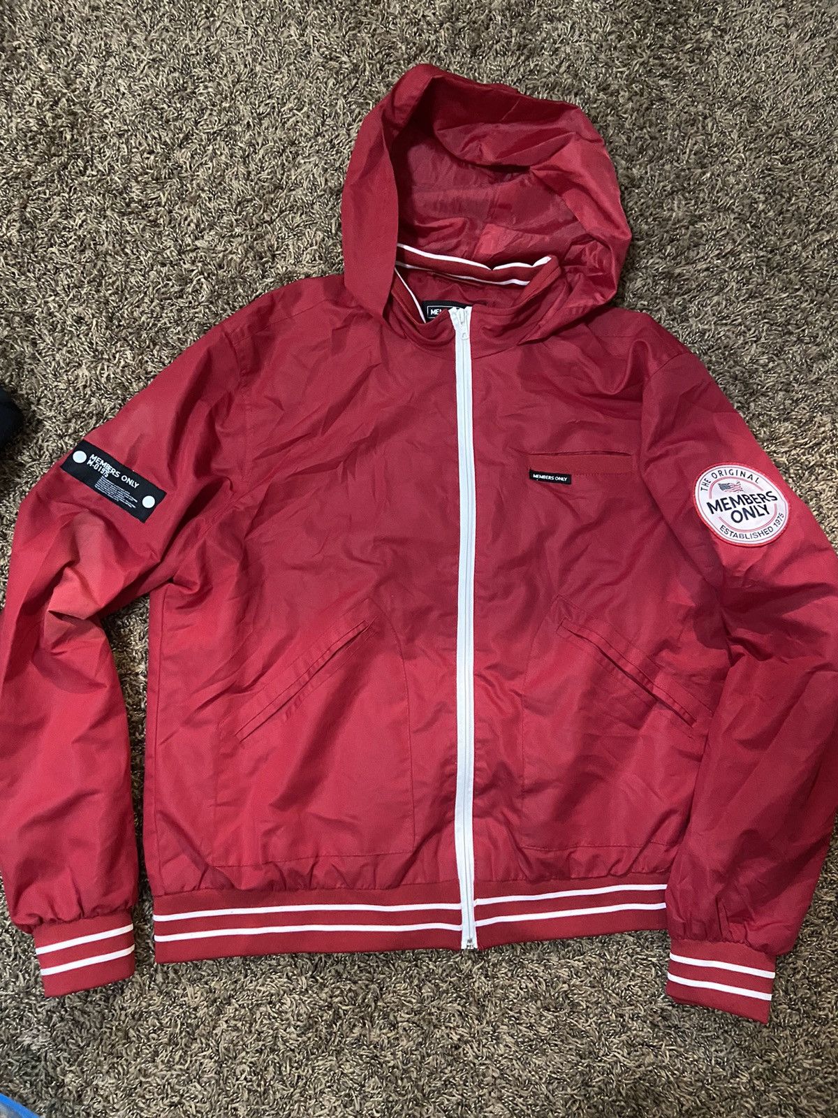 Members Only Members only red bomber jacket | Grailed