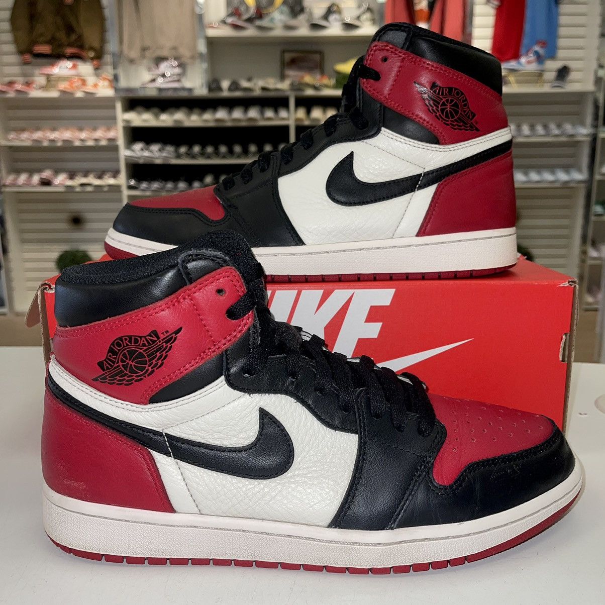 Jordan Brand Air Jordan 1 High ‘Bred Toe’ - WORN WITHOUT ORIGINAL BOX ...