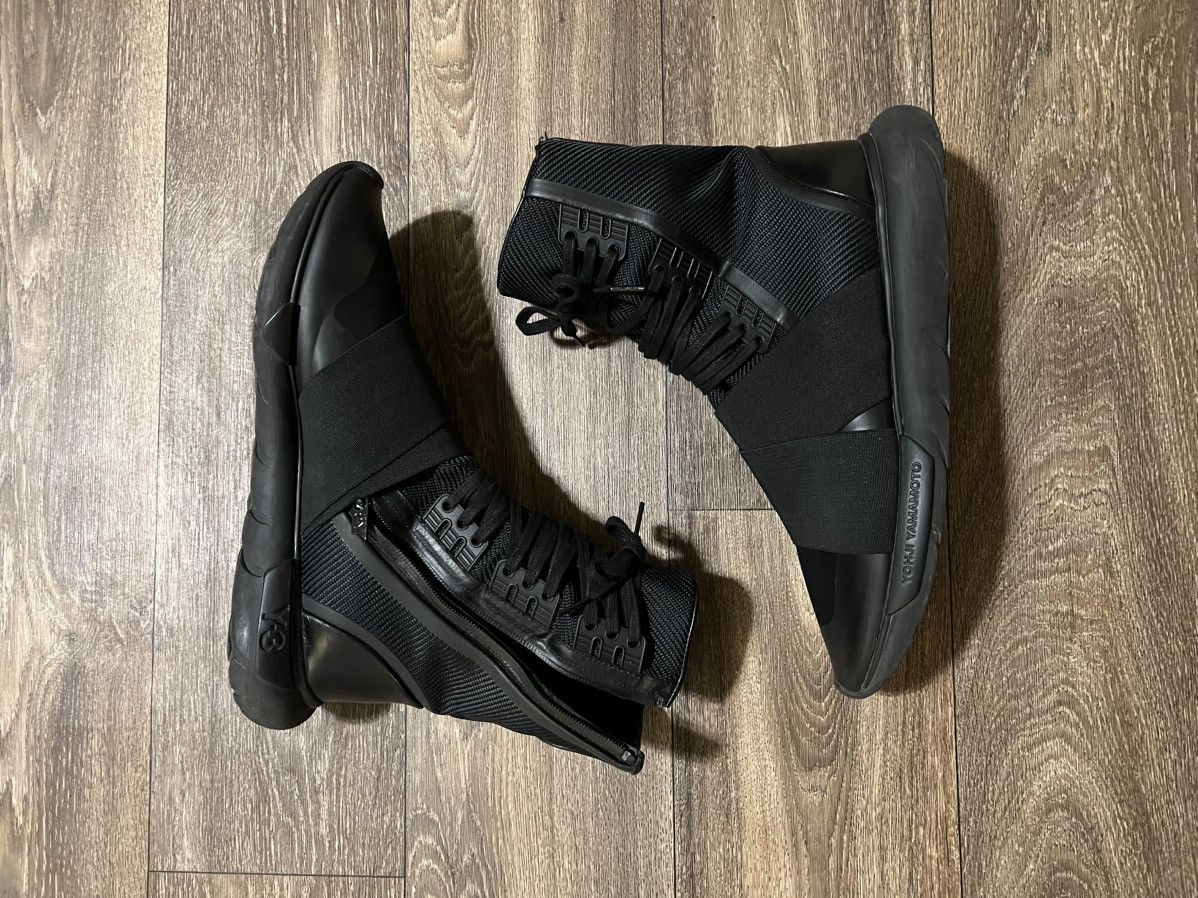 Y-3 Y-3 Qasa Boot Triple Black | Grailed