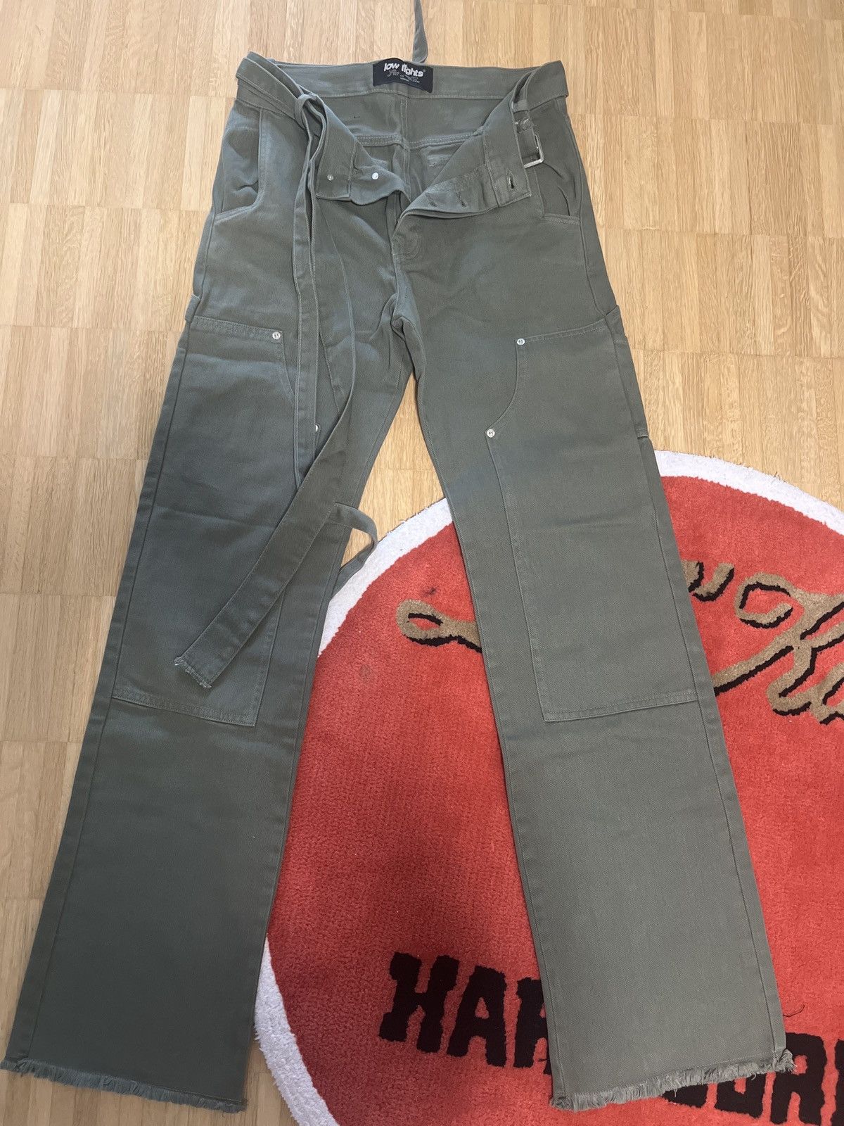 Low Light Studios Olive/Military Green Pants Low Lights Studios | Grailed