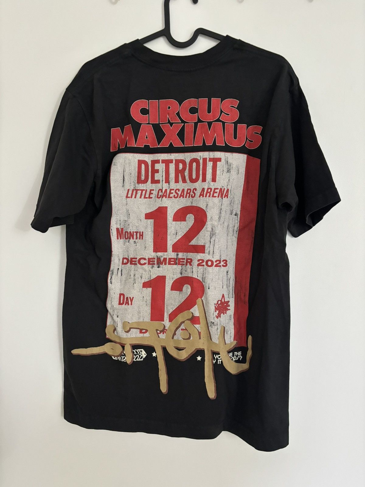 Travis Scott Utopia tour tee circus detroit | Grailed