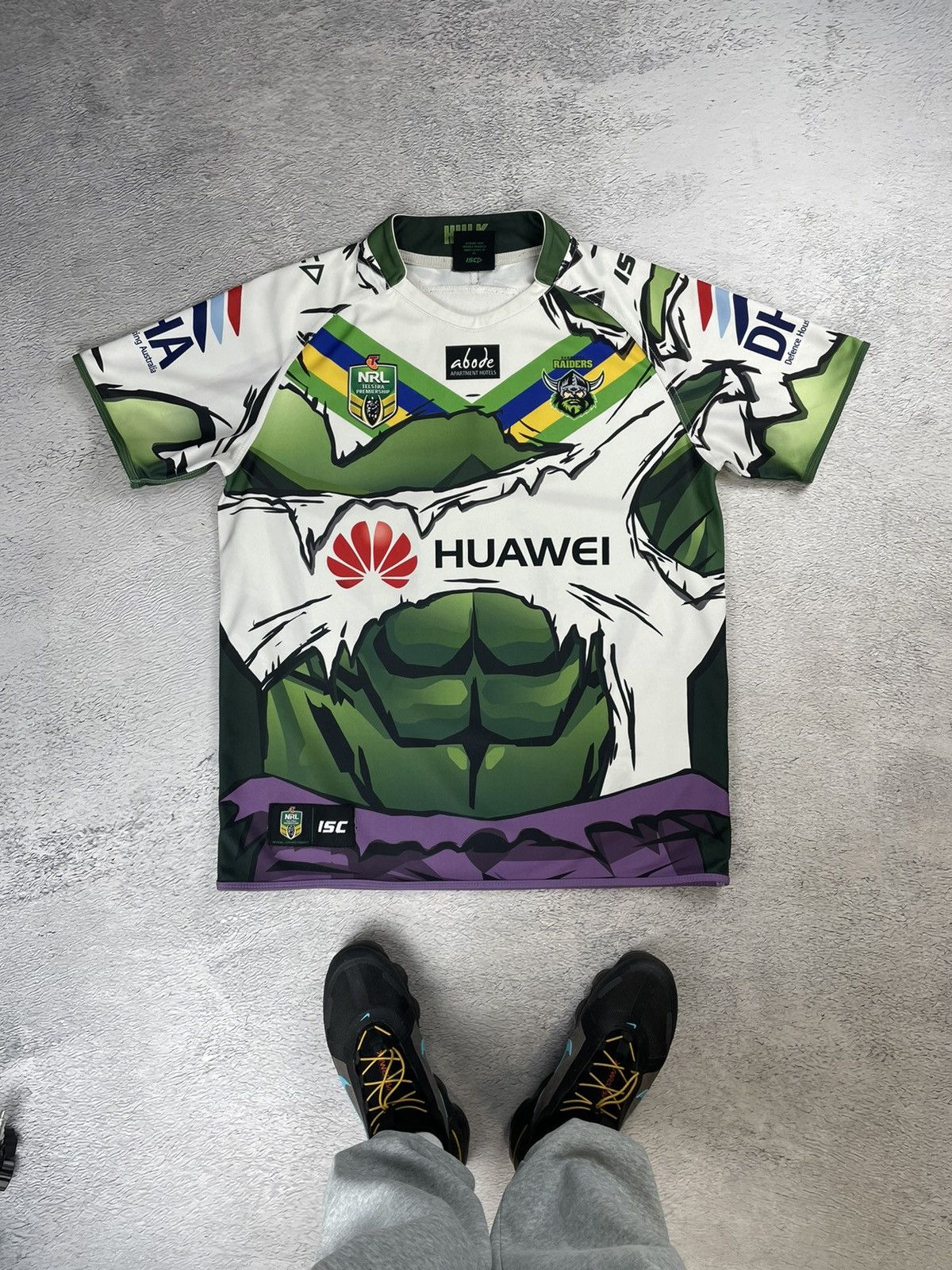 Vintage Rare Vintage Raiders Hulk NRL Rugby Jersey y2k blokcore | Grailed