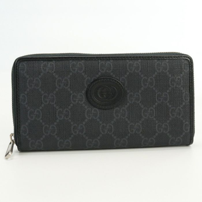 Gucci GUCCI Zip Around Interlocking G 673003 92TCN 1000 Long Wallet ...
