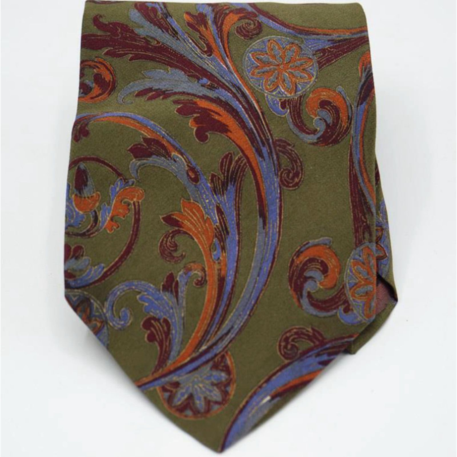 Vintage Italian Crafted Wide Silk Charleston Tie Rack Neck Tie | Grailed
