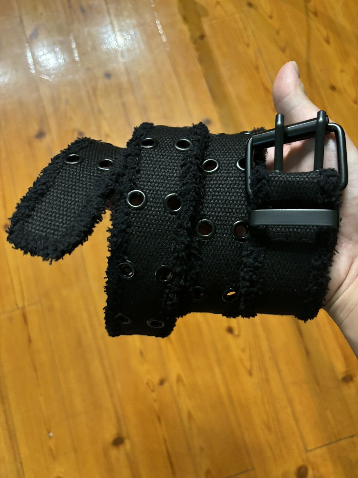 Japanese Brand × Streetwear × Vintage C5 - Distressed Grommet Belt ...