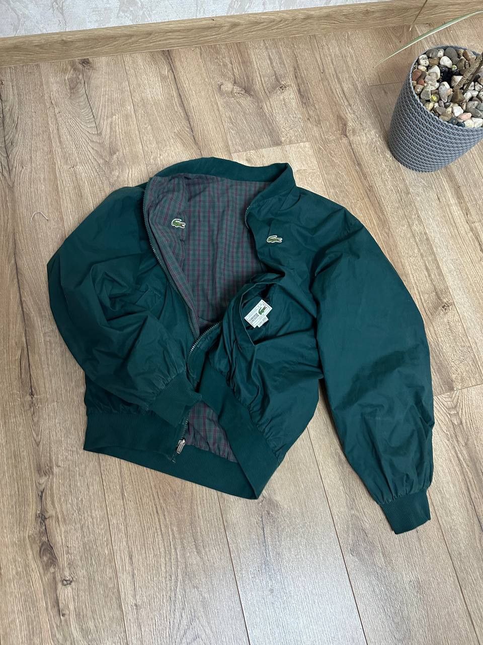 Lacoste Vintage Lacoste Bomber Jacket 90s 2 in 1 Mini Logo Blue | Grailed