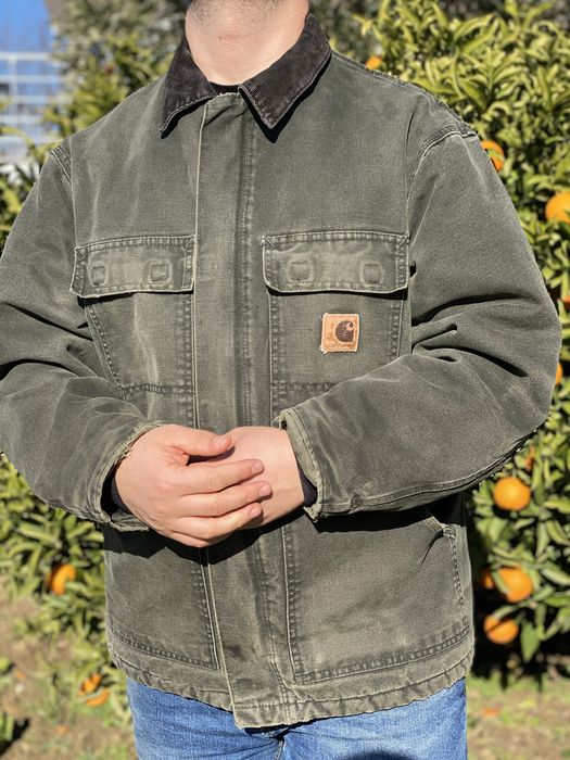 Vintage Carhartt C26 MOS Green Arctic Quilt Traditional USA Size L | Grailed