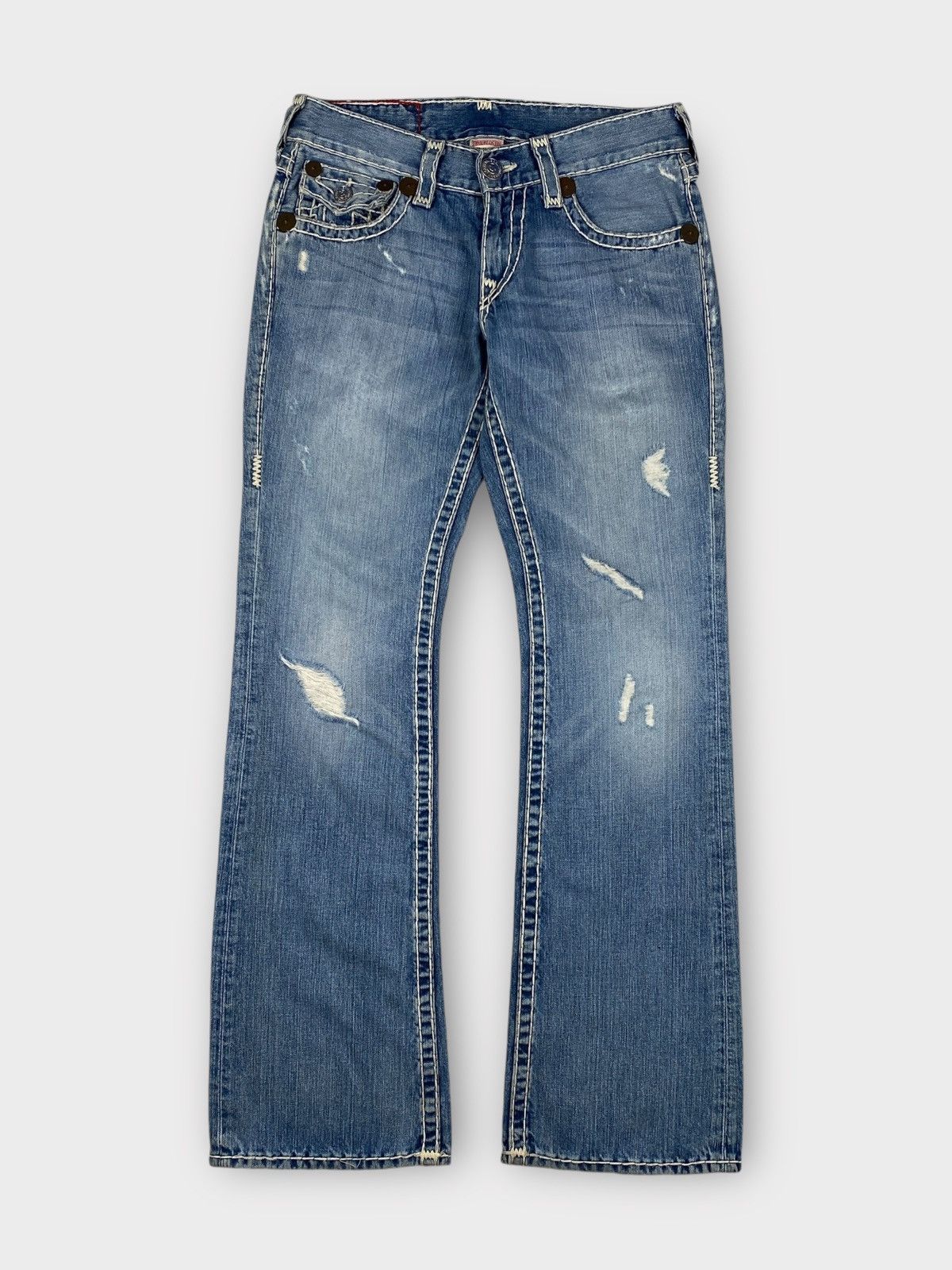True Religion Billy Super T Distressed Denim Jeans | Grailed