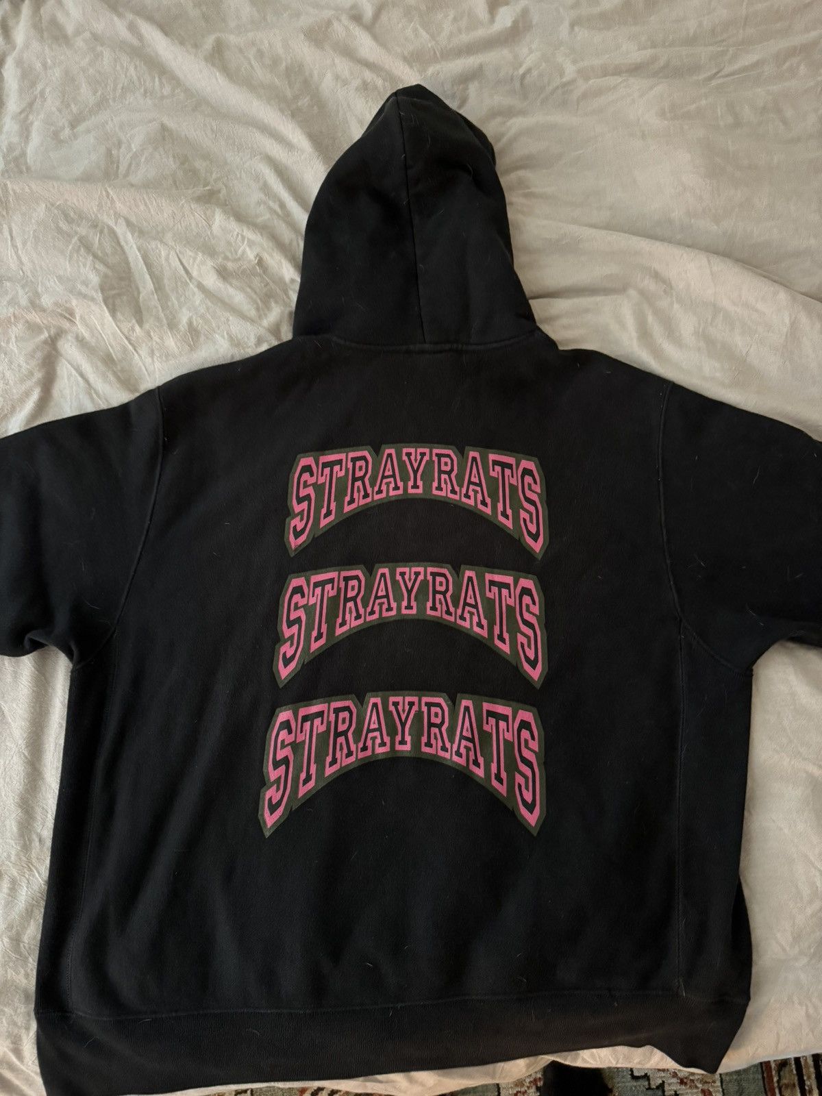 Stray Rats champion collab graphic hoodie | Grailed