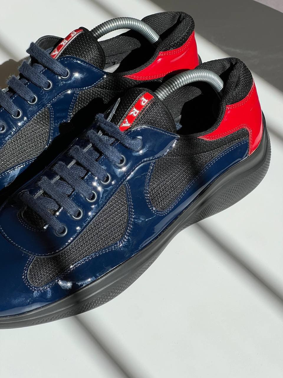 Prada Prada Americas Cup “Royal Blue Red” Sneakers | Grailed