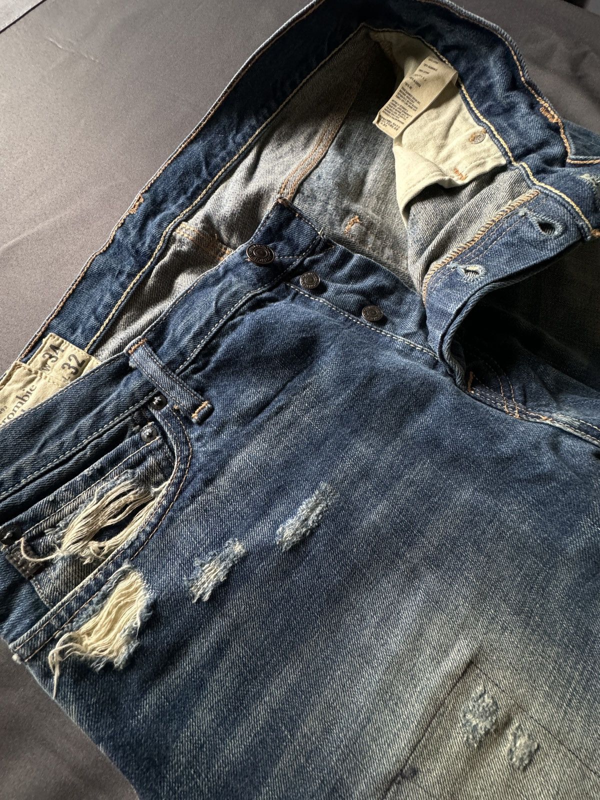 Abercrombie & Fitch Heavy Destroyed Denim | Grailed