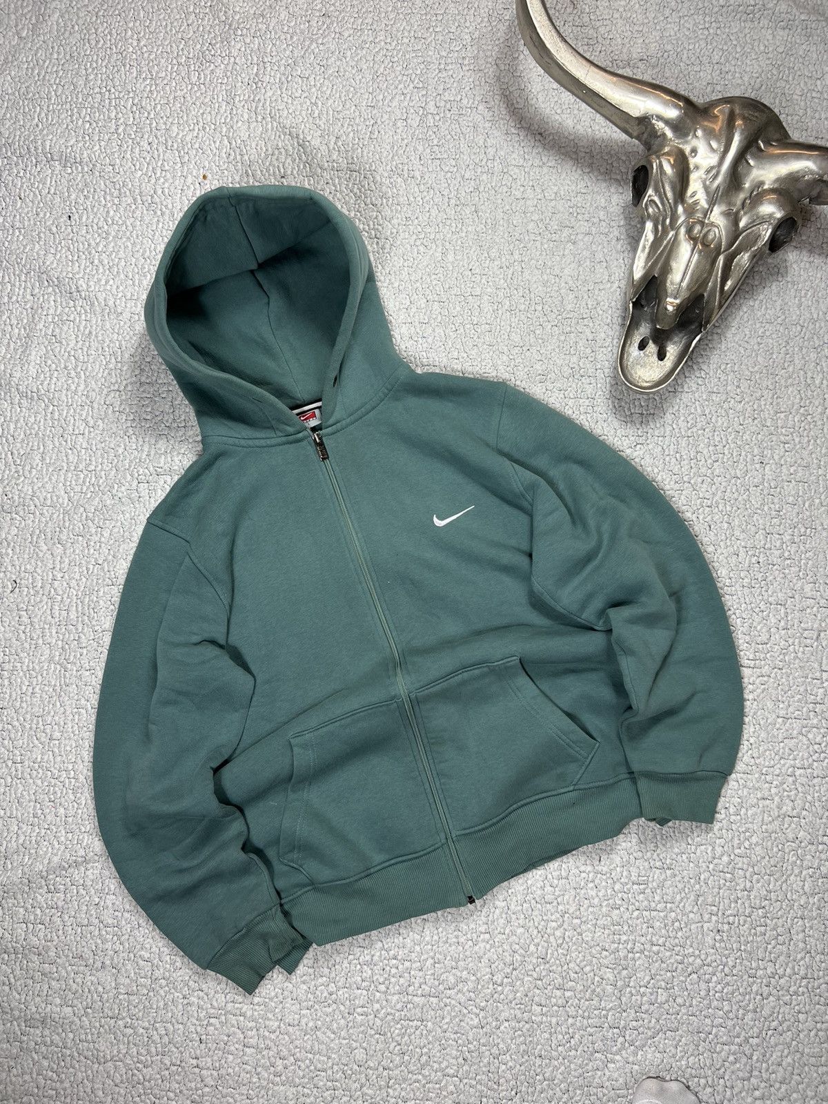 Nike NIKE VINTAGE BASIC SWOOSH OVERSIZE ZIP HOODIE | Grailed