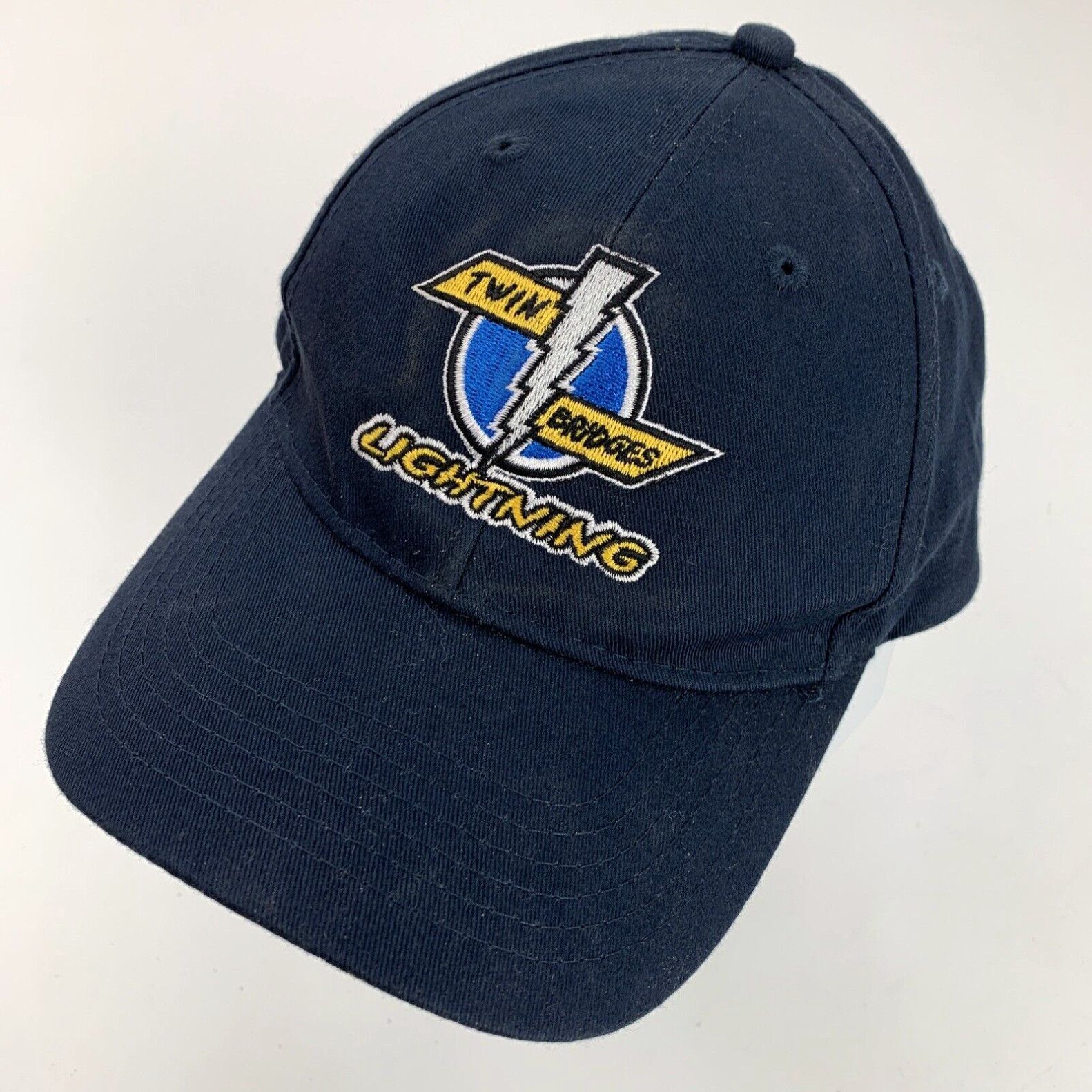 Vintage Twin Bridges Lightning Youth Ball Cap Hat Adjustable Baseball ...