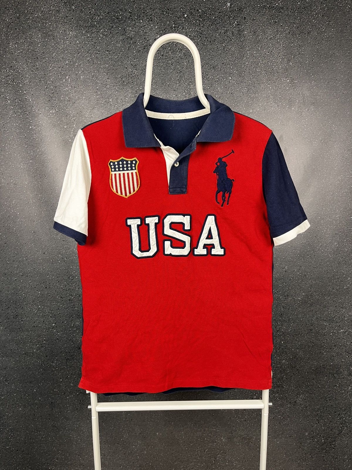 Polo Ralph Lauren × Streetwear × Vintage 🇺🇸Vintage Polo Ralph Lauren USA Polo T-Shirt Rare🇺🇸 ...