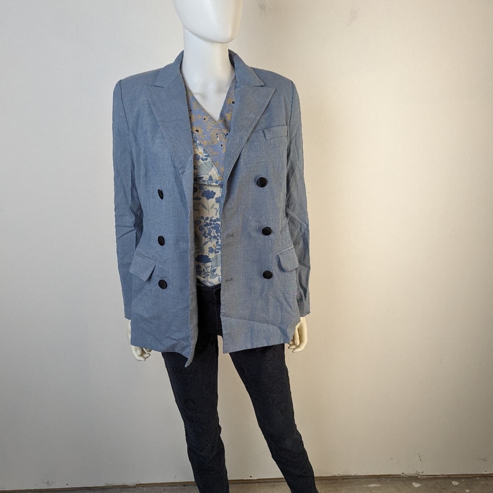 Lauren Ralph Lauren Lauren Ralph Lauren Tiffany Blue Wool Double ...