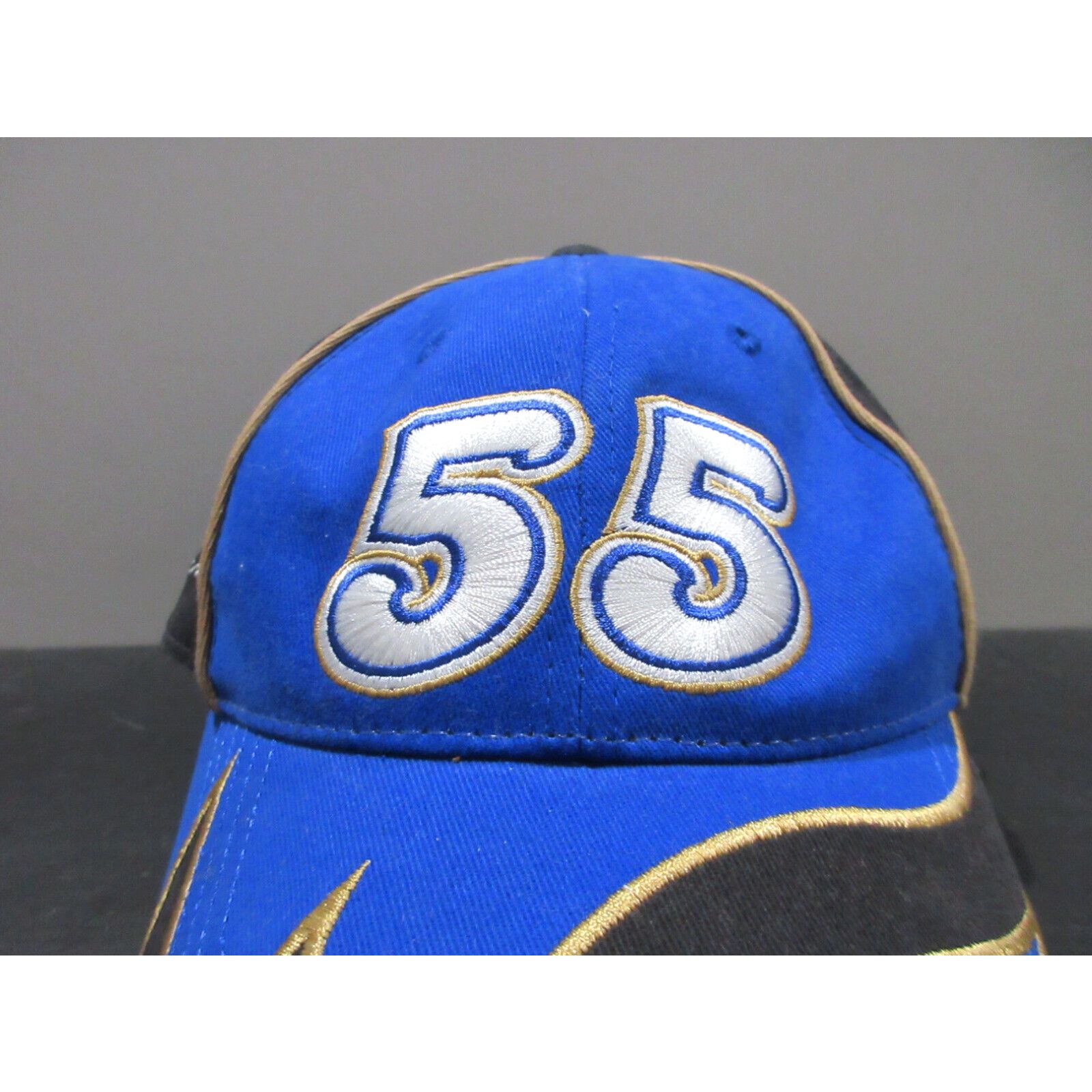 Vintage Nascar Hat Cap Strap Back Blue Black Mark Martin Racing Team ...