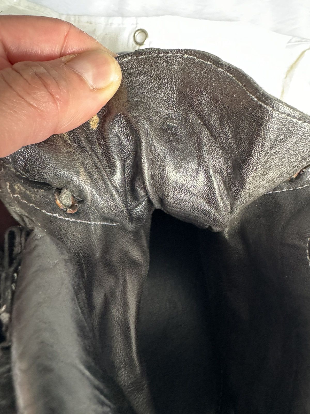 Carol Christian Poell Kangaroo leather drip sneaker in grey | Grailed