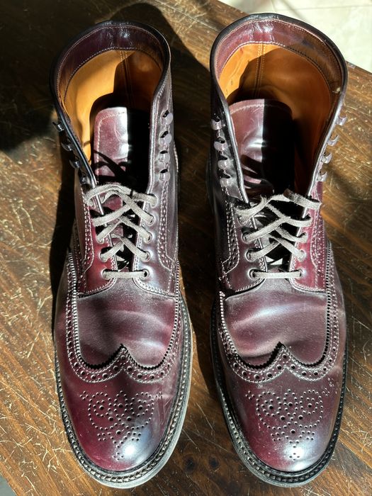 Alden Alden Color 8 Shell Cordovan Wingtip Boot Barrie Last | Grailed