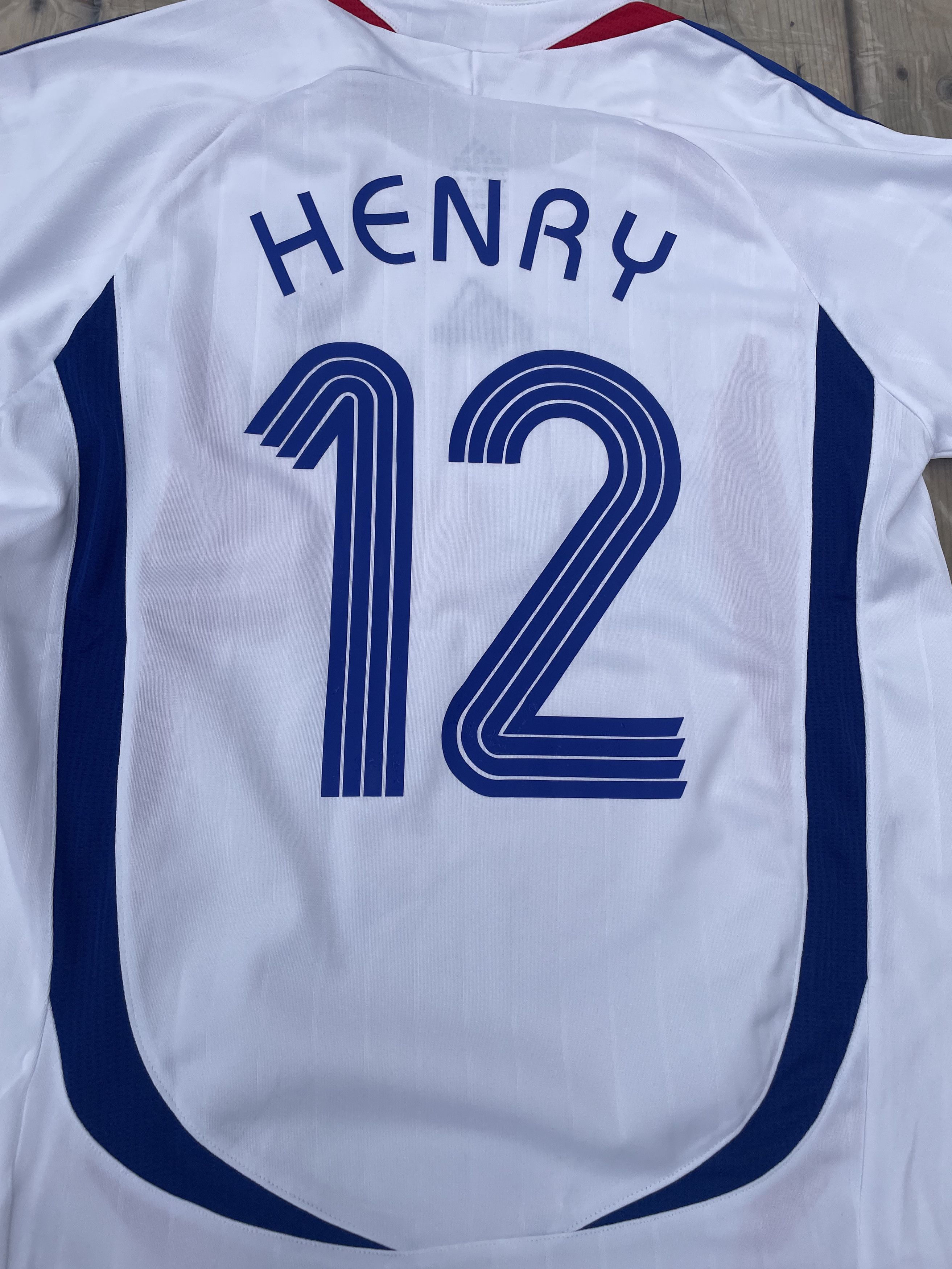 Adidas × Vintage RETRO FRANCE HENRY #12 WORLD CUP KIT | Grailed