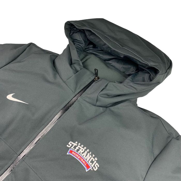 Nike Nike Men's Team Full Zip Hooded Down Puffer Parka Jacket Gray ...