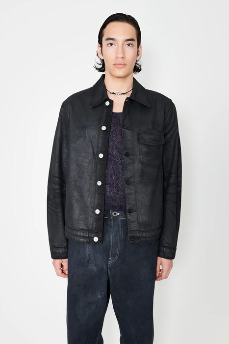 Our Legacy OUR LEGACY REBIRTH WAXED DENIM JACKET BLACK | Grailed