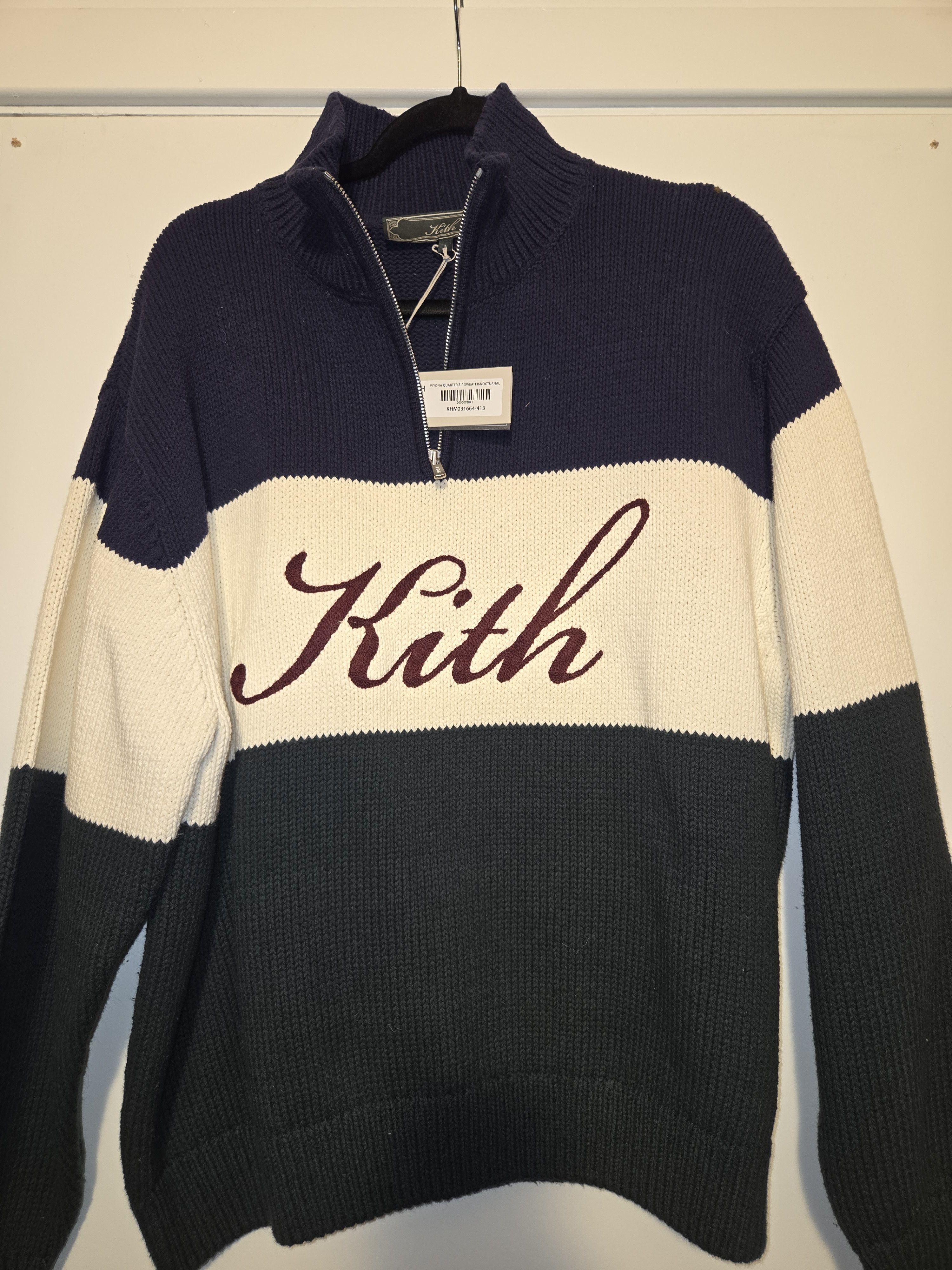 Kith **BRAND NEW*** KITH QUARTER ZIP SWEATER w/tag | Grailed