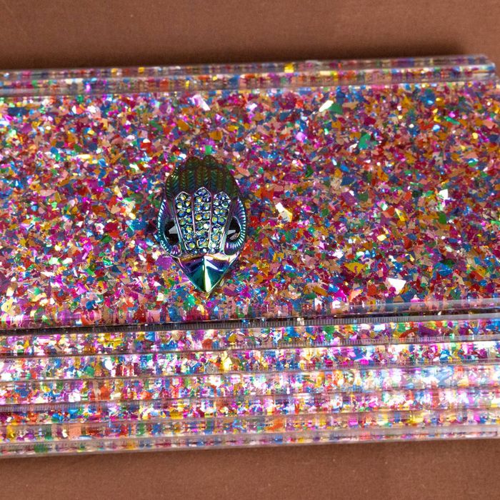 Kurt Geiger Kurt Geiger Party Eagle Confetti Hard Shell Clutch Bag ...