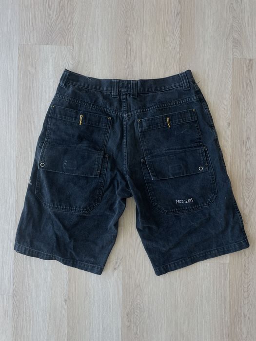 Vintage Paco Jeans Y2K Baggy Rave Cargo Jorts | Grailed