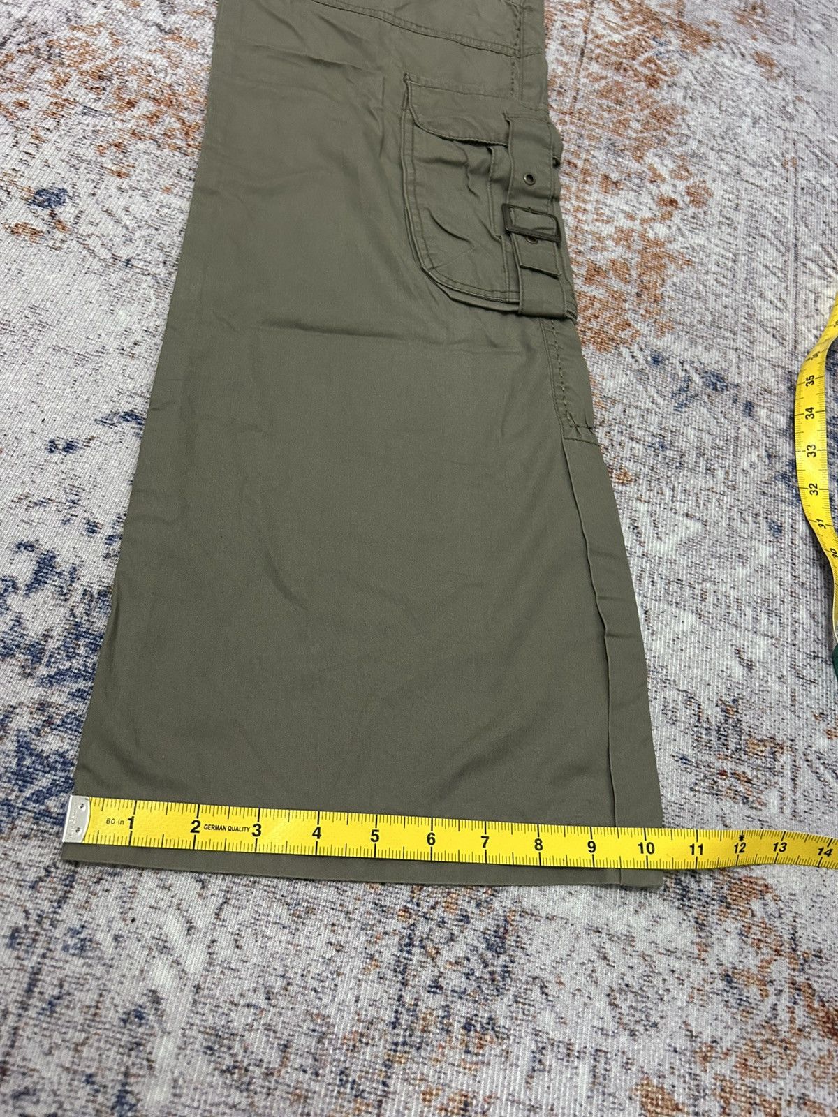 Le Grande Bleu (L.G.B.) Japanese Army Cargo Flare Pants Goa style | Grailed