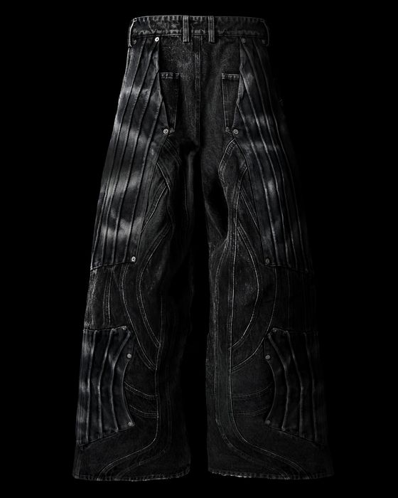 Bad Son BADSON KNIGHT CIRCUIT LAYERED DENIM PANTS | Grailed