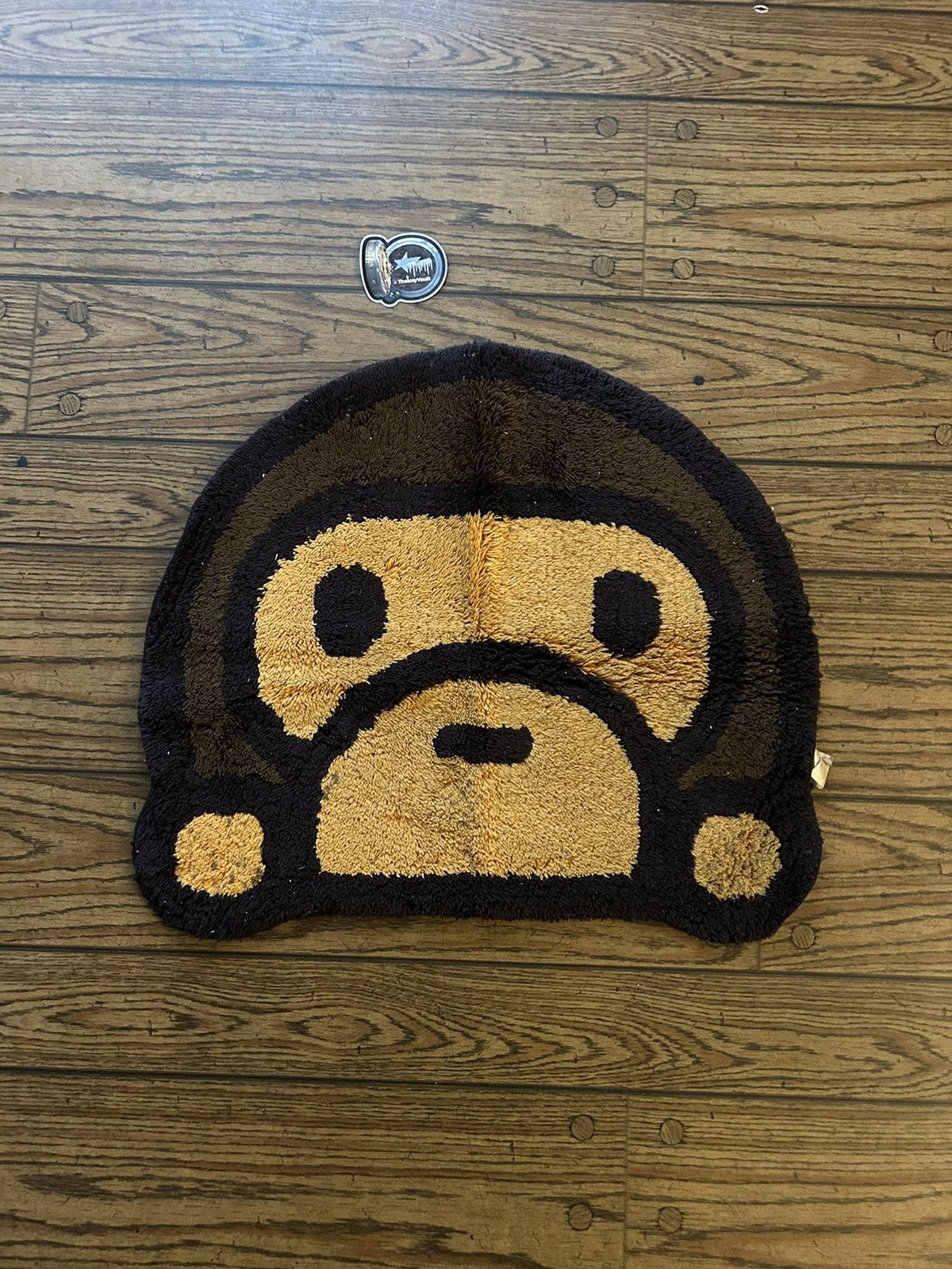 Bape Bape Brown Half Ape Face Head Rug | Grailed