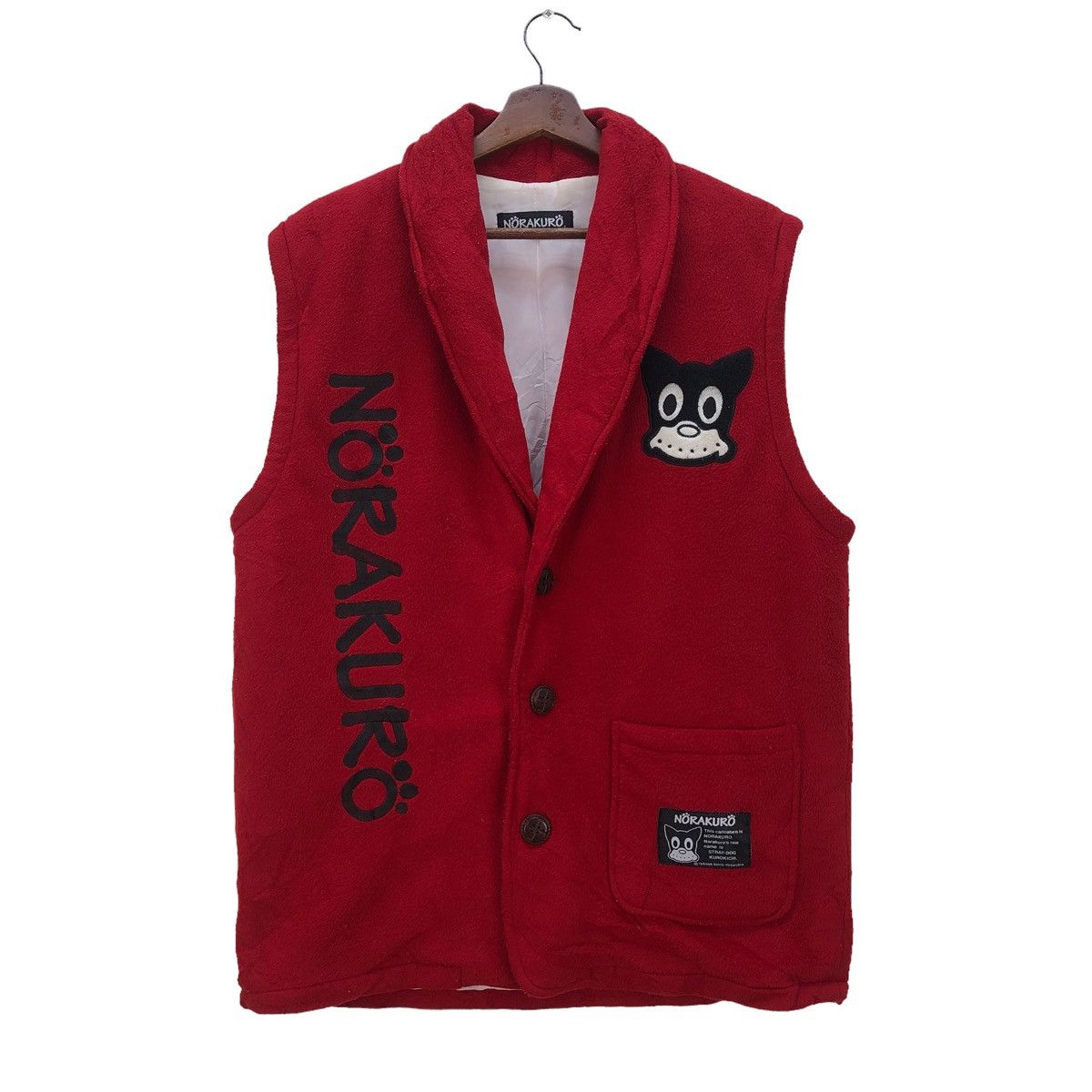 Japanese Brand Japanese Cartoon Anime Norakuro Fleece Vest Jacket | Grailed