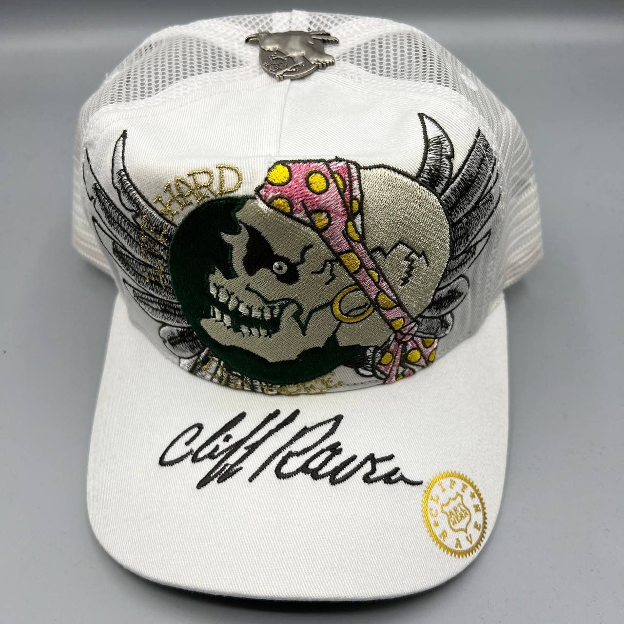 Ed Hardy Vintage Cliff Raven Hat Japanese tattoo Snap back Trucker ...