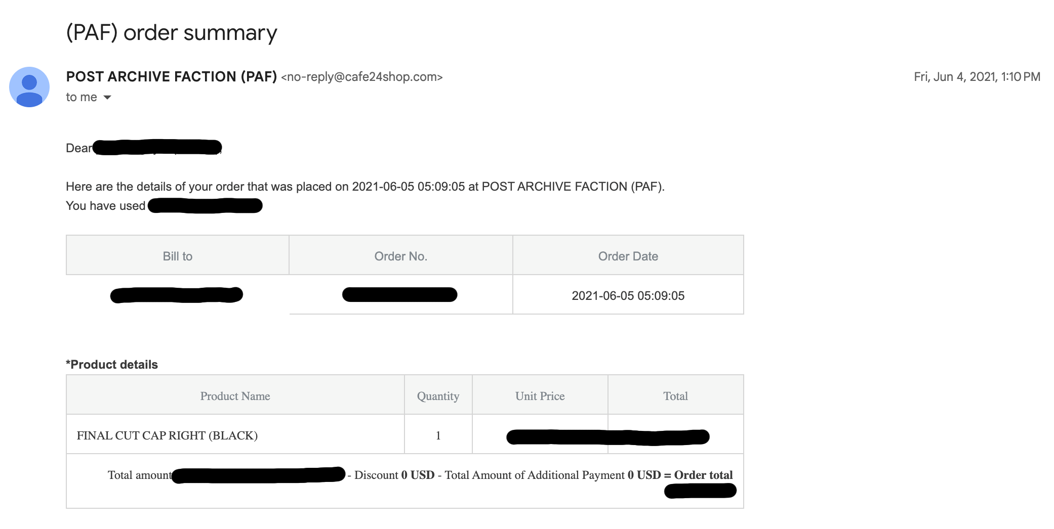 POST ARCHIVE FACTION (PAF) Final Cut Cap | Grailed