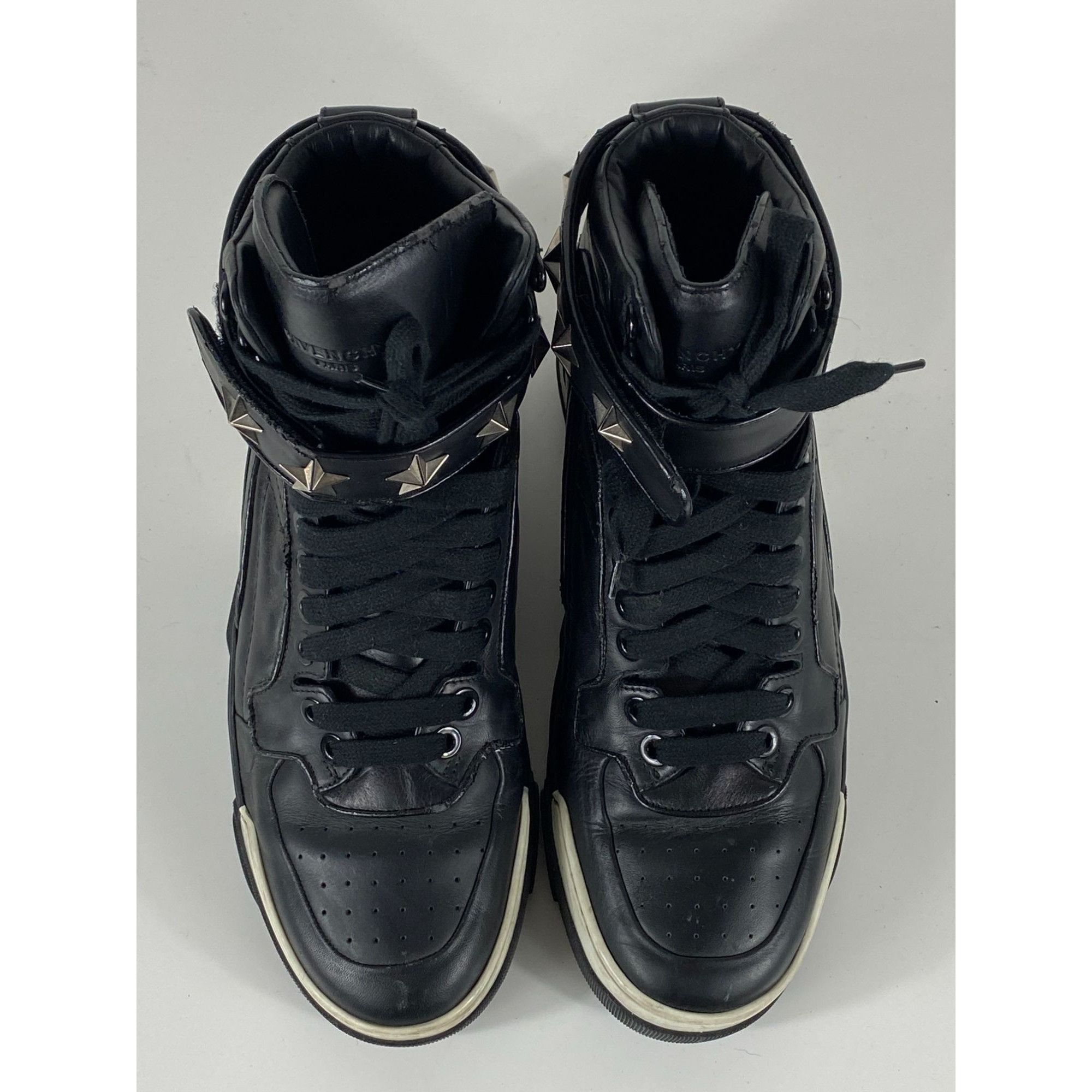 Givenchy Givenchy Paris 'Tyson' Leather High-Top Sneakers Black 44 Ma ...