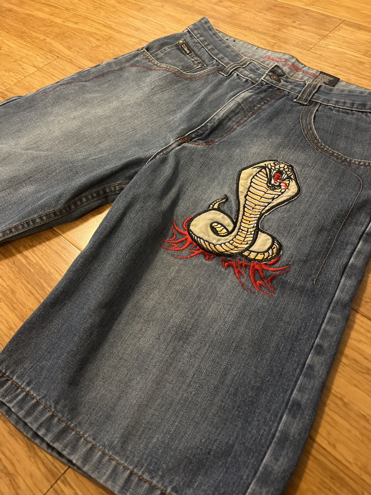 Jnco × Southpole Rare Paco Snake Skull Jorts | Grailed