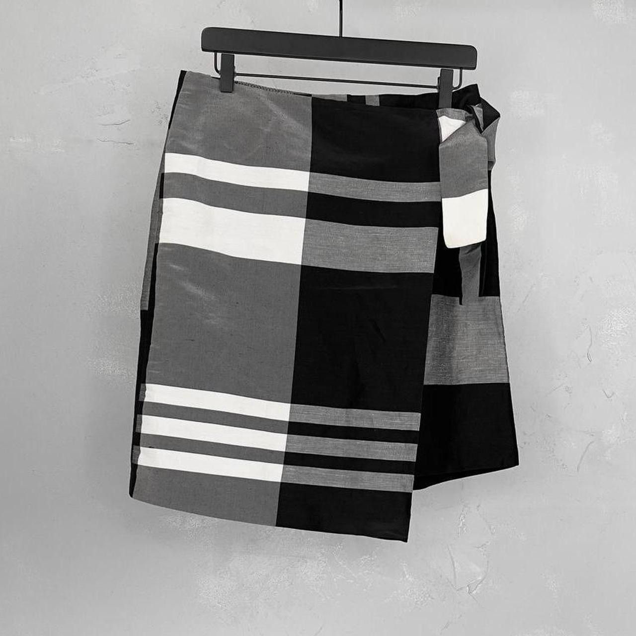 Damir Doma Damir Doma Silk Blend Plaid Assymetrical Skirt | Grailed