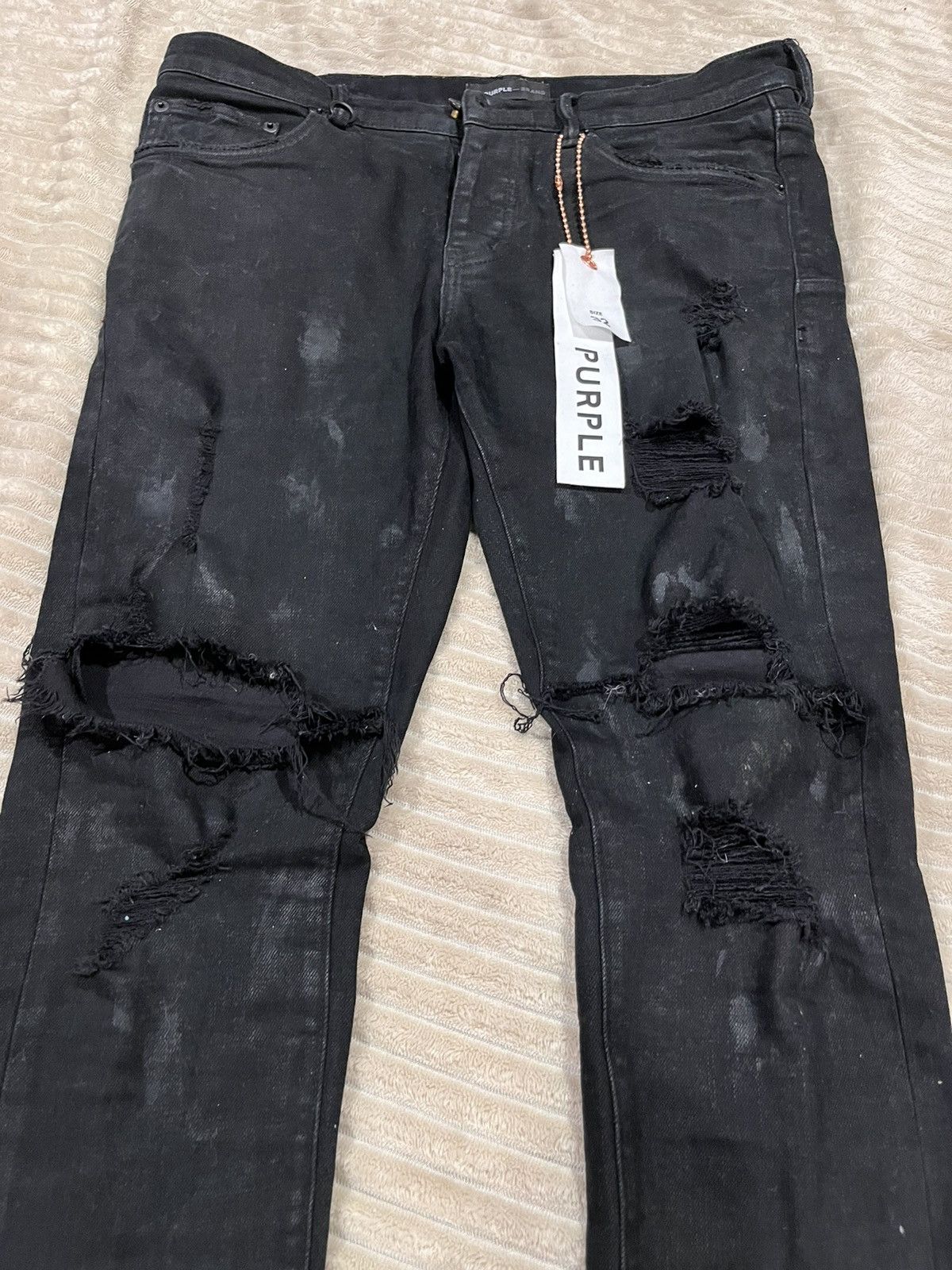 Designer × Purple Brand Purple Brand “Oil Spill” Jeans | Grailed