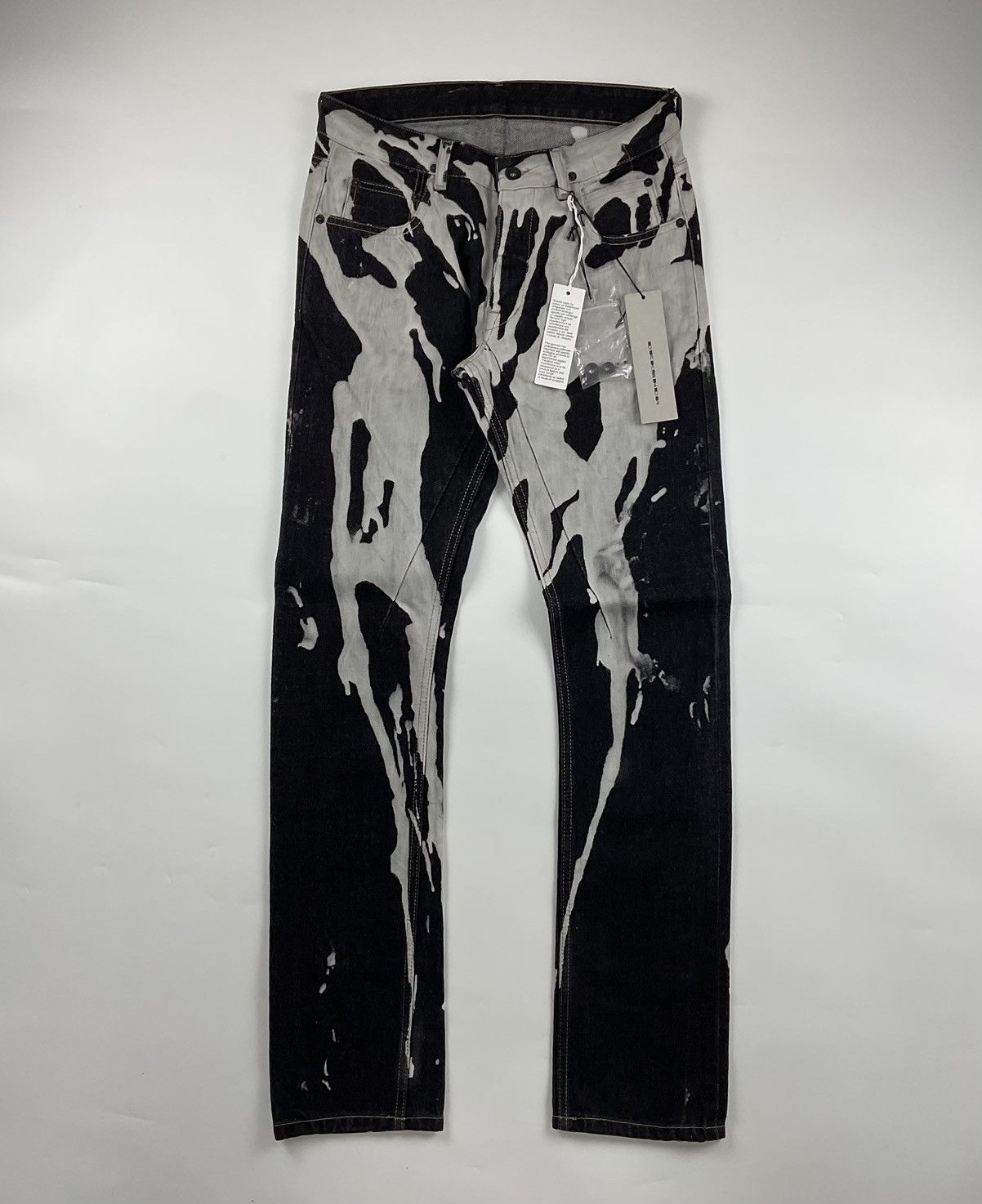 Rick Owens × Rick Owens Drkshdw Rick Owens Detroit Cut Bleach Vomit ...